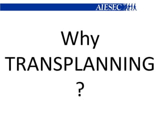 Transplanning: Transition and Planning | PPTX