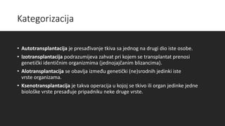 Transplantacija organa | PPTX