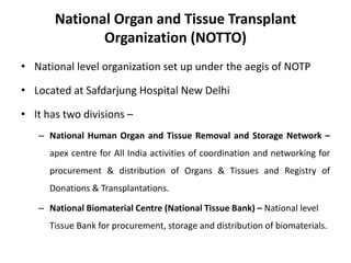 Human organ transplant acts and amendments | PPTX