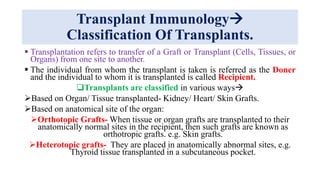 Transplant and Cancer Immunology | PPTX