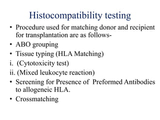 Transplant and tumour immunity | PPTX