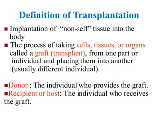 Transplant and tumour immunity | PPTX
