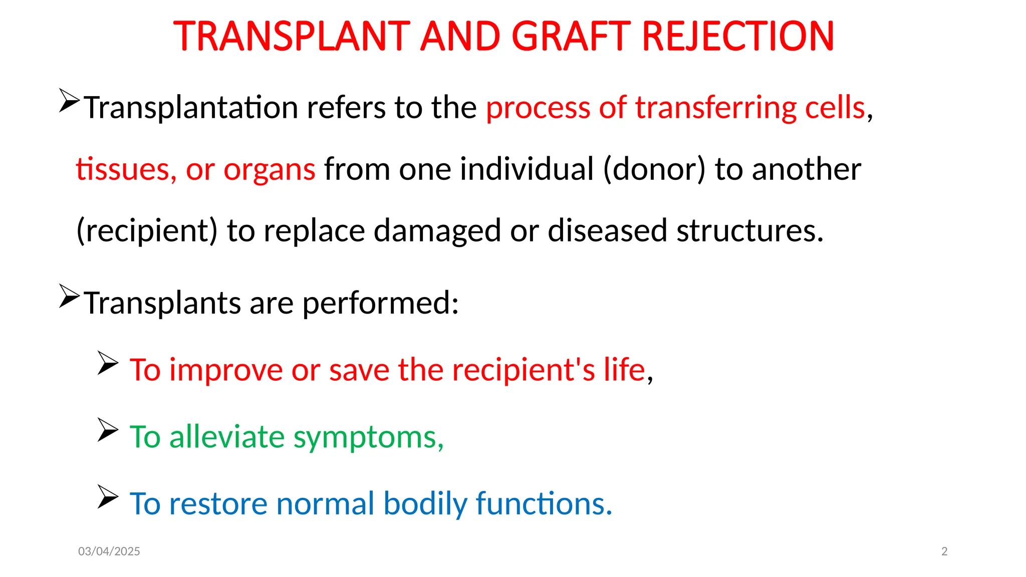 TRANSPLANTATION AND GRAFT REJECTION.pptx