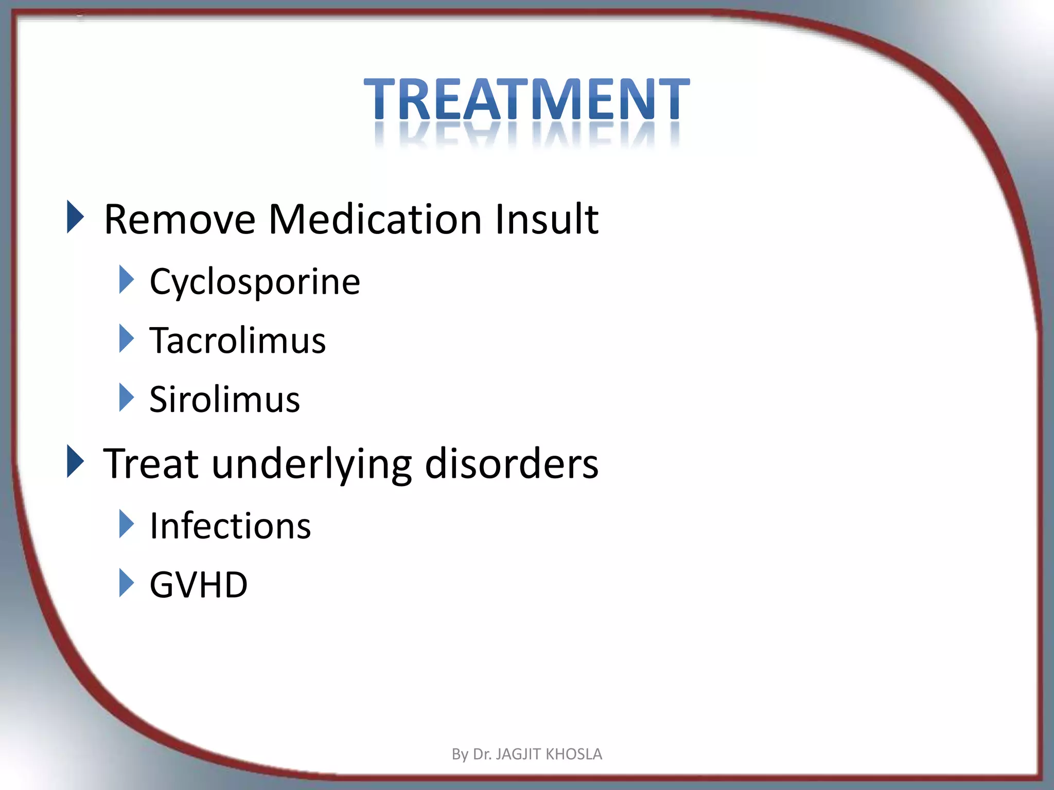 Transplantation associated Thrombotic microangiopathy (TA-TMA) | PPTX