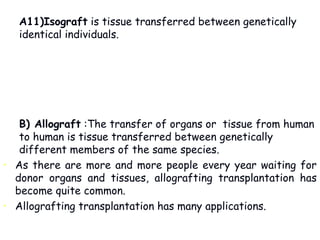 Lesson on Transplantation immunology .ppt