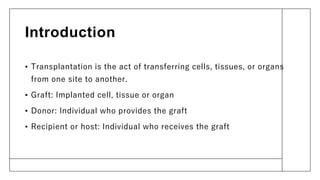 Immunology of Transplantation of cell, tissue and organ ppt.pptx