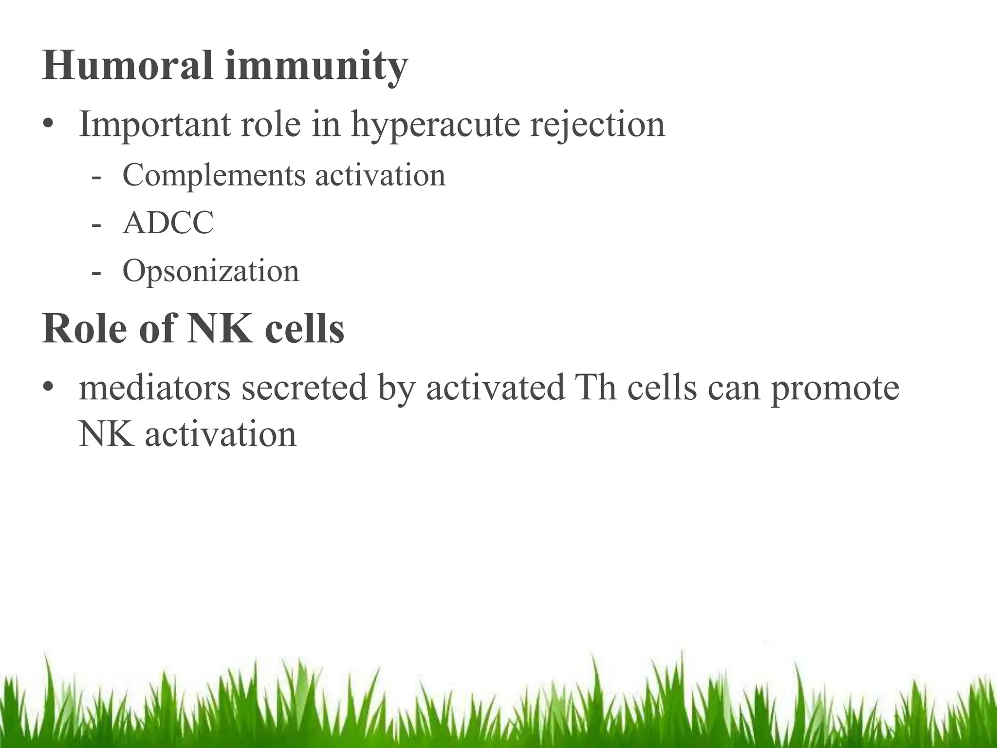 Transplantation and tissue rejection | PPTX