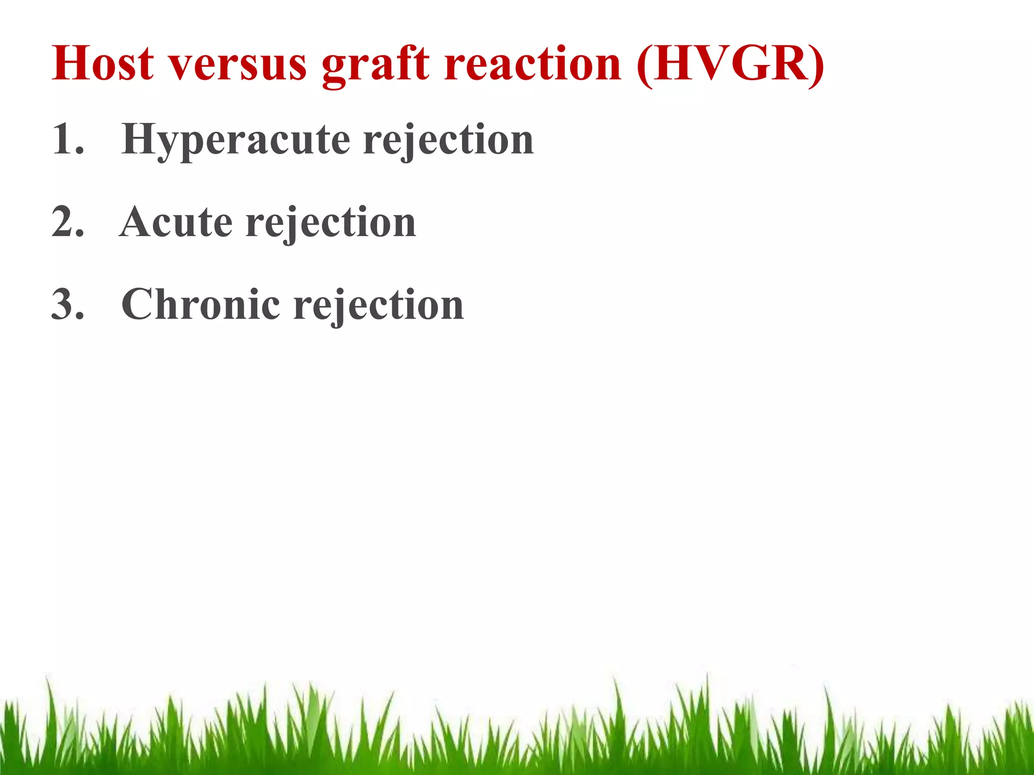 Transplantation and tissue rejection | PPTX