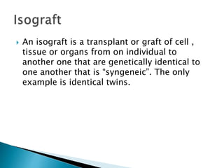 Transplant immunology | PPTX