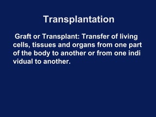 Transplant immunology edd[1] | PPT