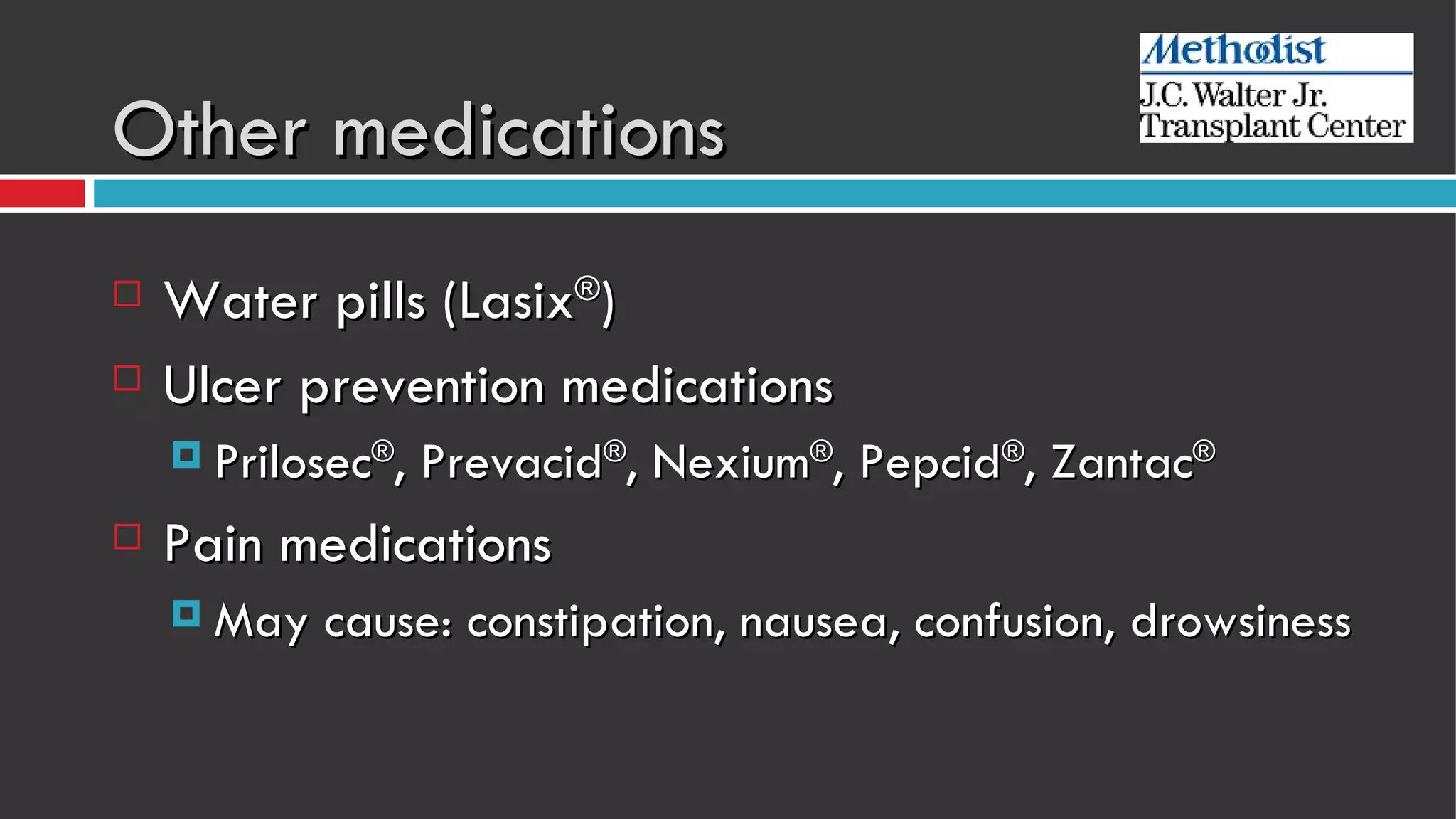 Transplant medications | PPT