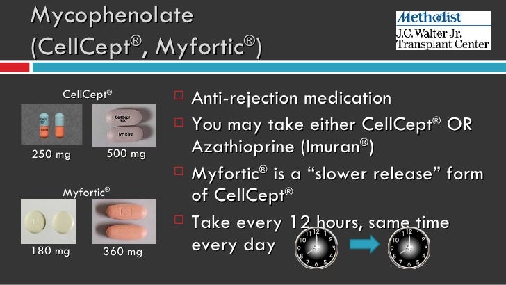 Transplant medications