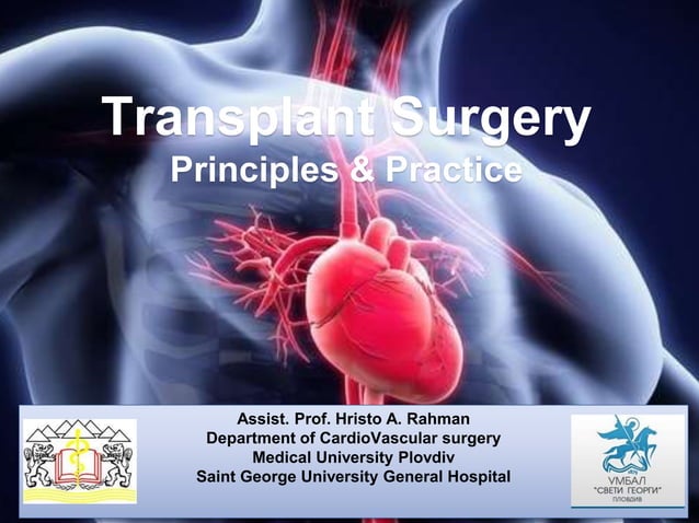 Transplantology ( Basic terms & common drug regimens ) | PPT