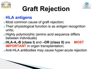 Transplantology ( Basic terms & common drug regimens ) | PPTX