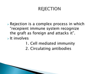 Transplant rejection | PPTX