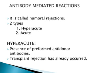 Transplant rejection | PPTX