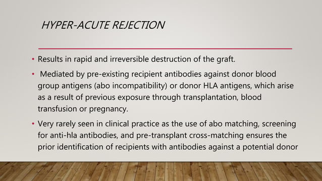 Transplant rejection