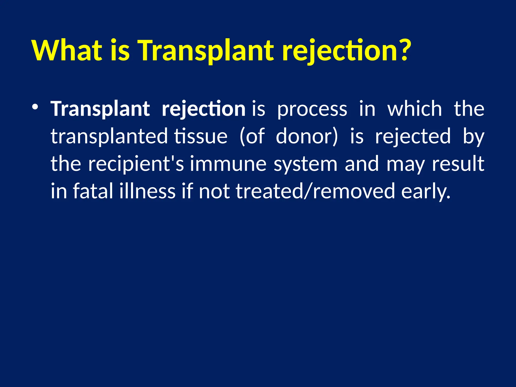 transplantrejection-200223155622 TRANSPLANTATION IMMUNOLOGY- MLR, HLA ...