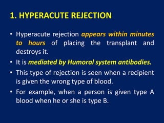 Transplant rejection | PPTX