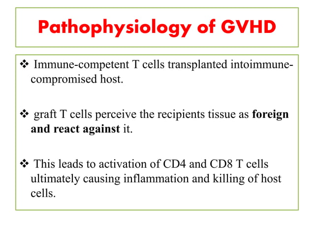 Transplant rejection and GVD | PPT