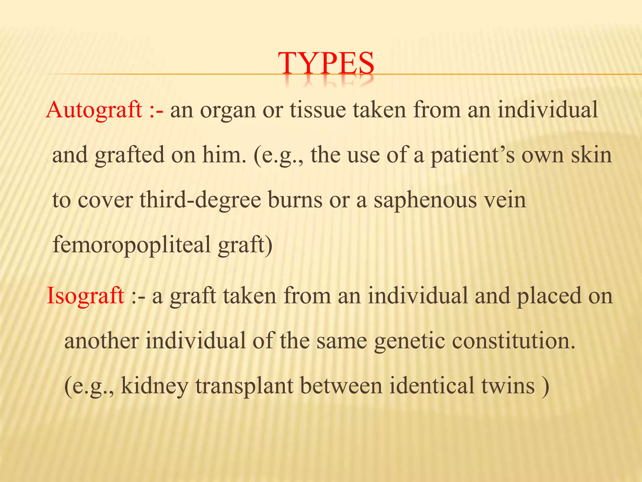 Transplant & tumor immunology | PPTX