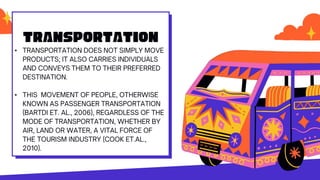 LESSON 2 TRANSPORTATION IN TOURISM AND HOSPITALITY | PPTX