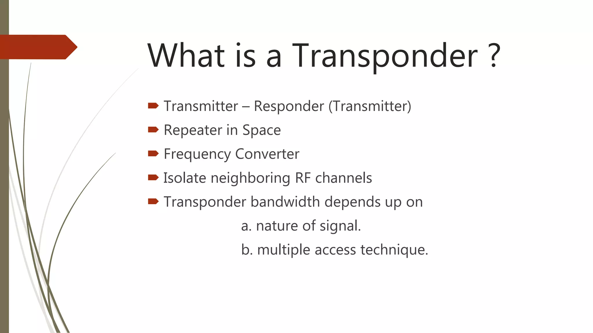 Transponder | PPTX