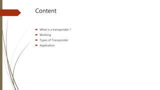 Transponder | PPTX