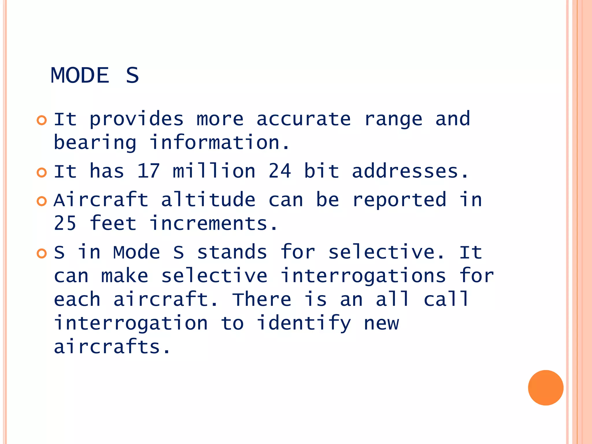 Transponders in commercial aircrafts | PPTX