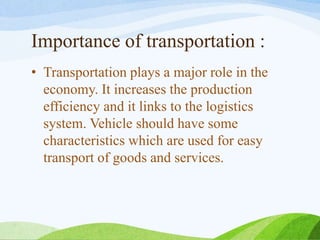 Transport | PPT