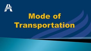 Mode of transportation | PPT