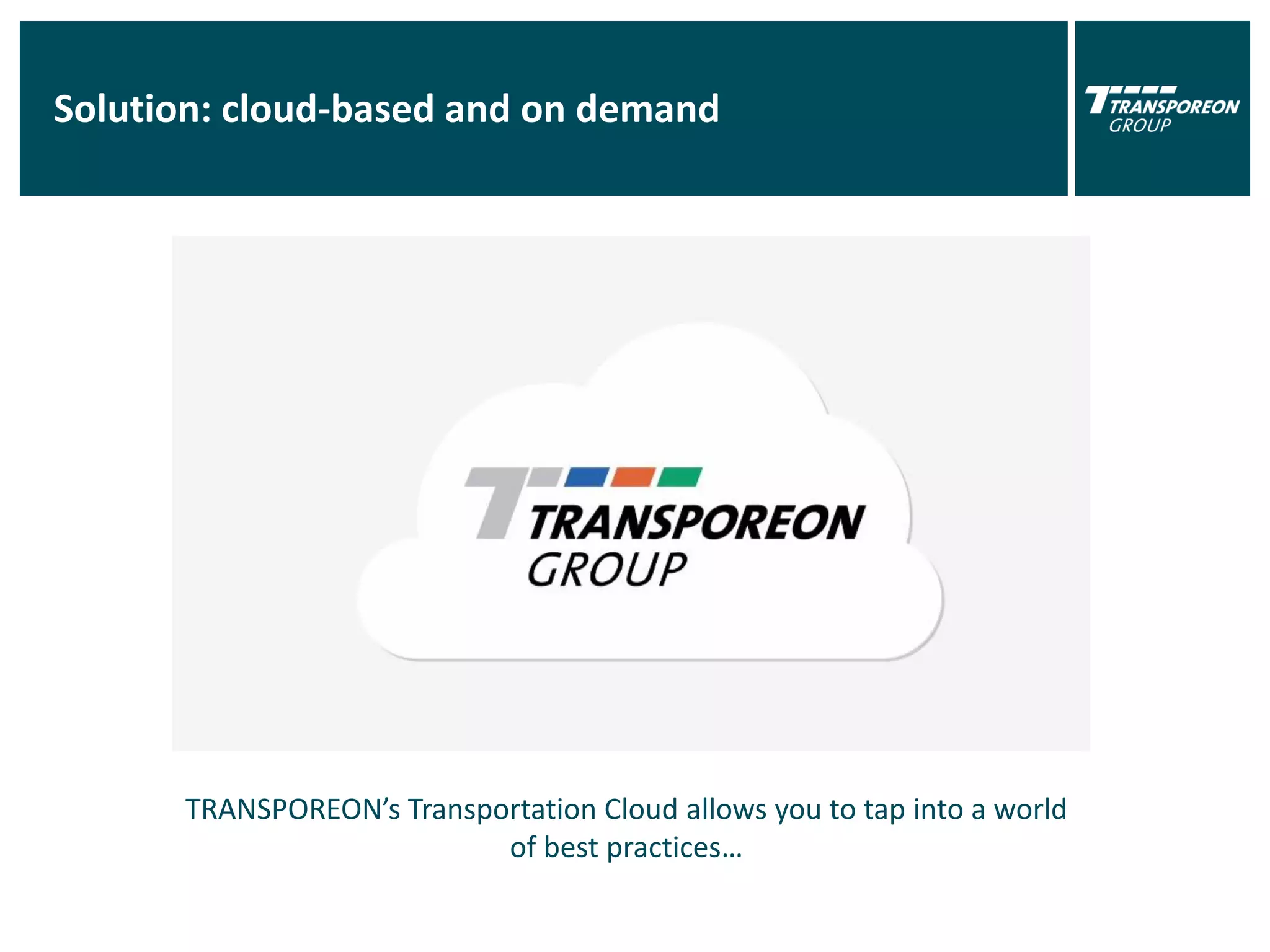 How the TRANSPOREON Group optimizes your transportation and logistics ...