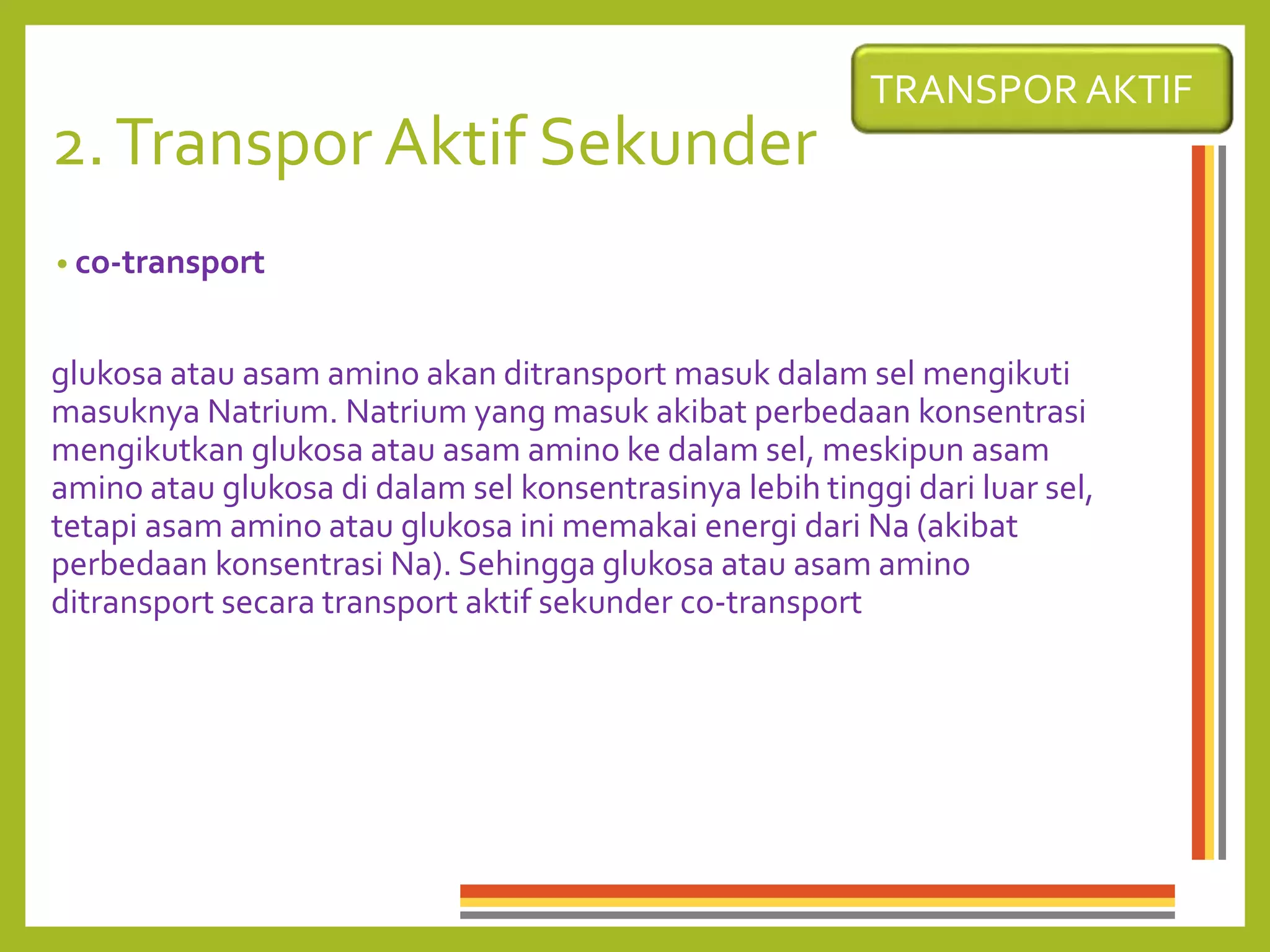 Transpor Membran | PDF