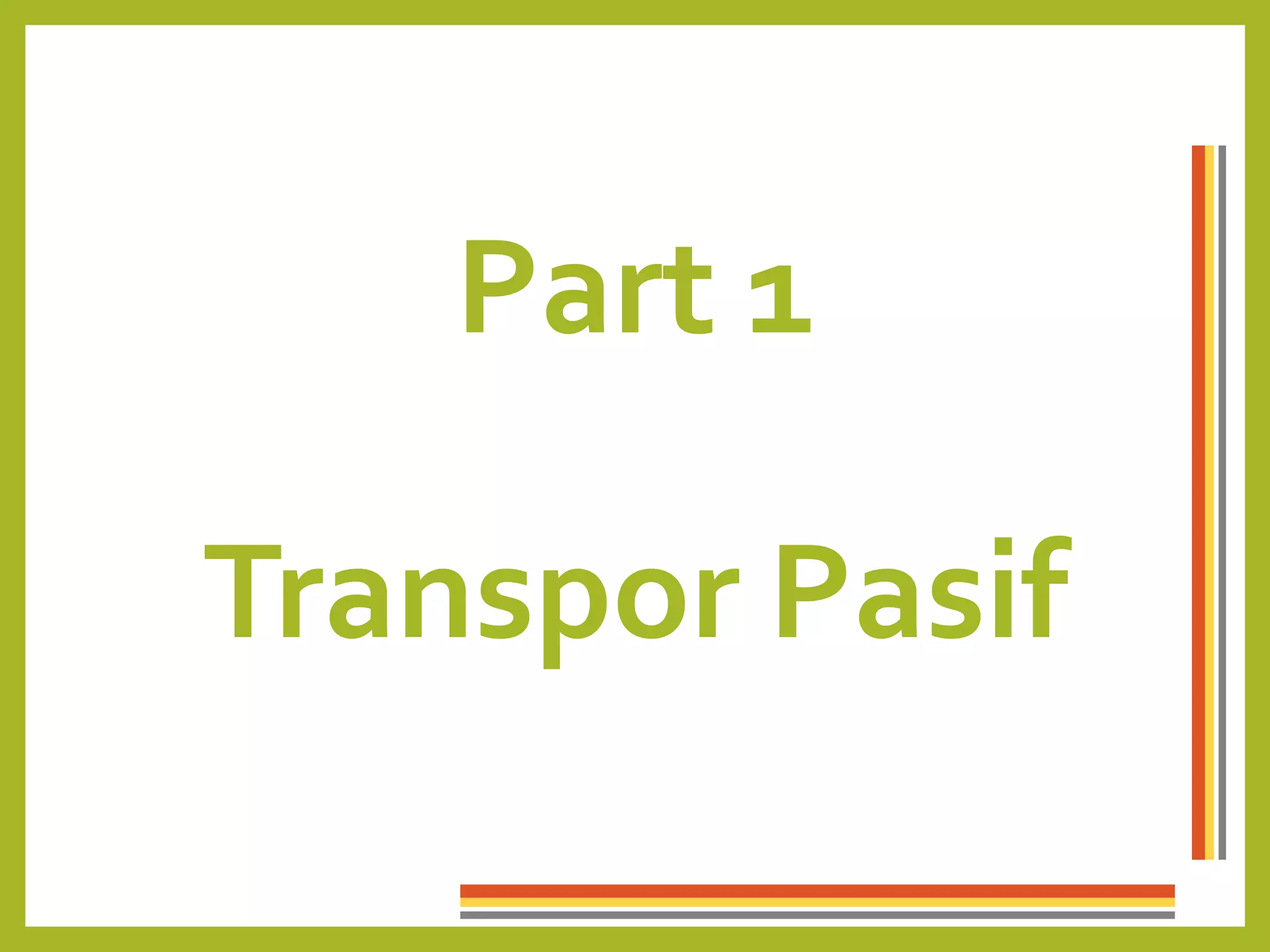 Transpor Membran | PDF