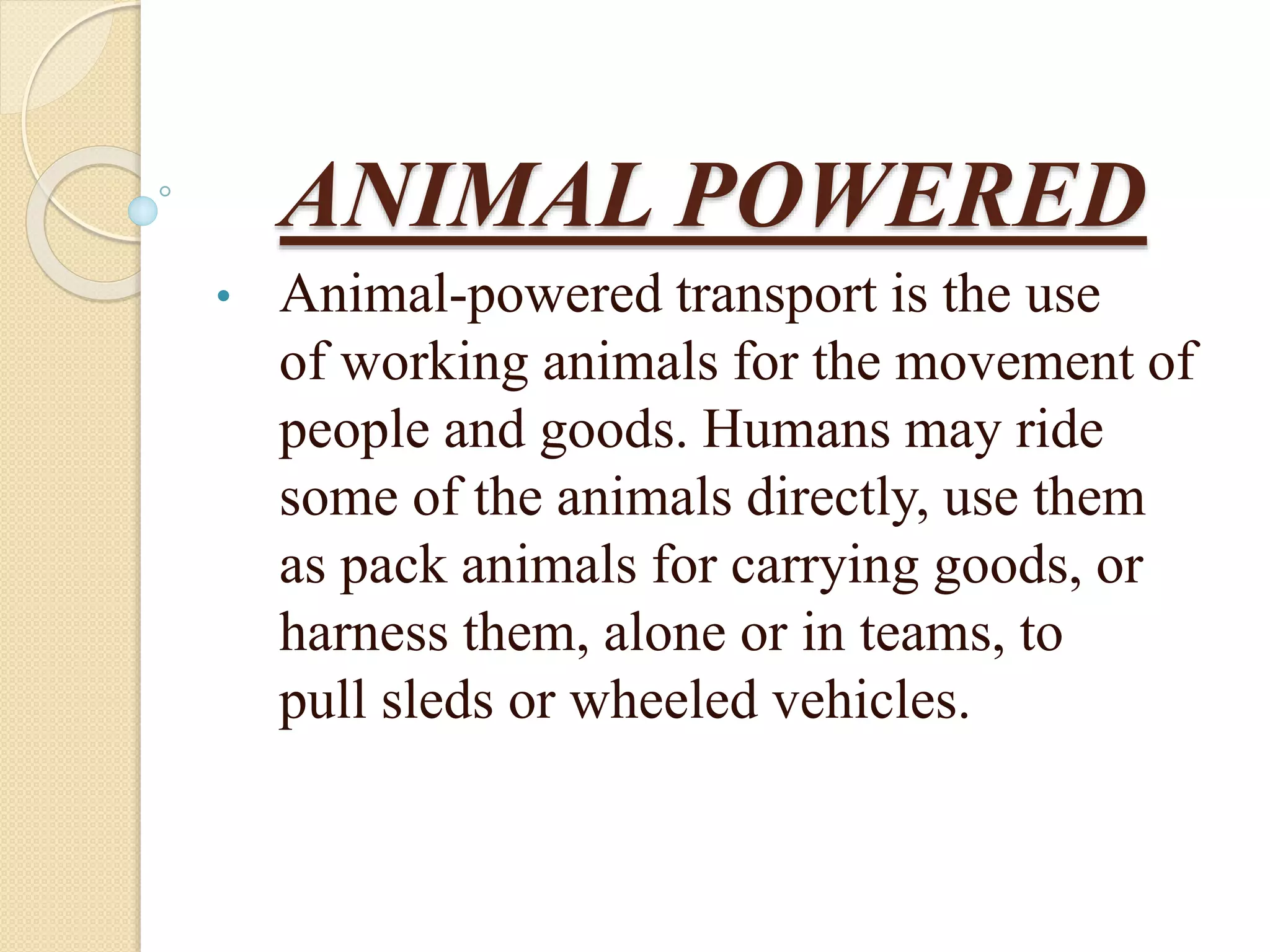 Transport | PPTX