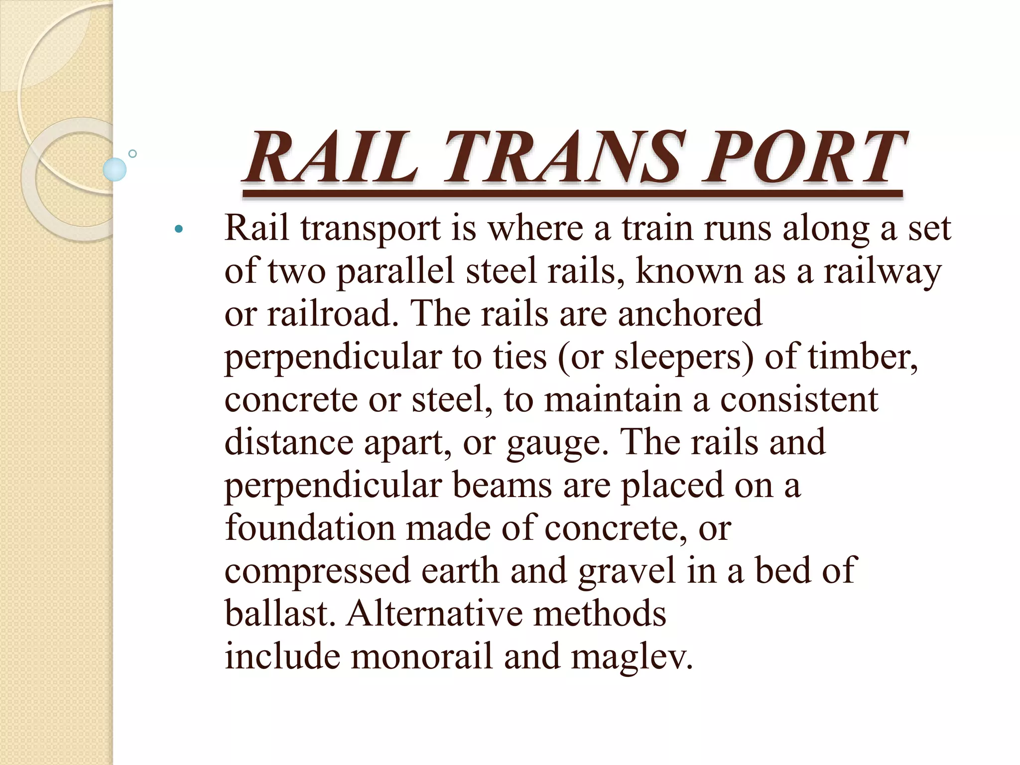 Transport | PPTX