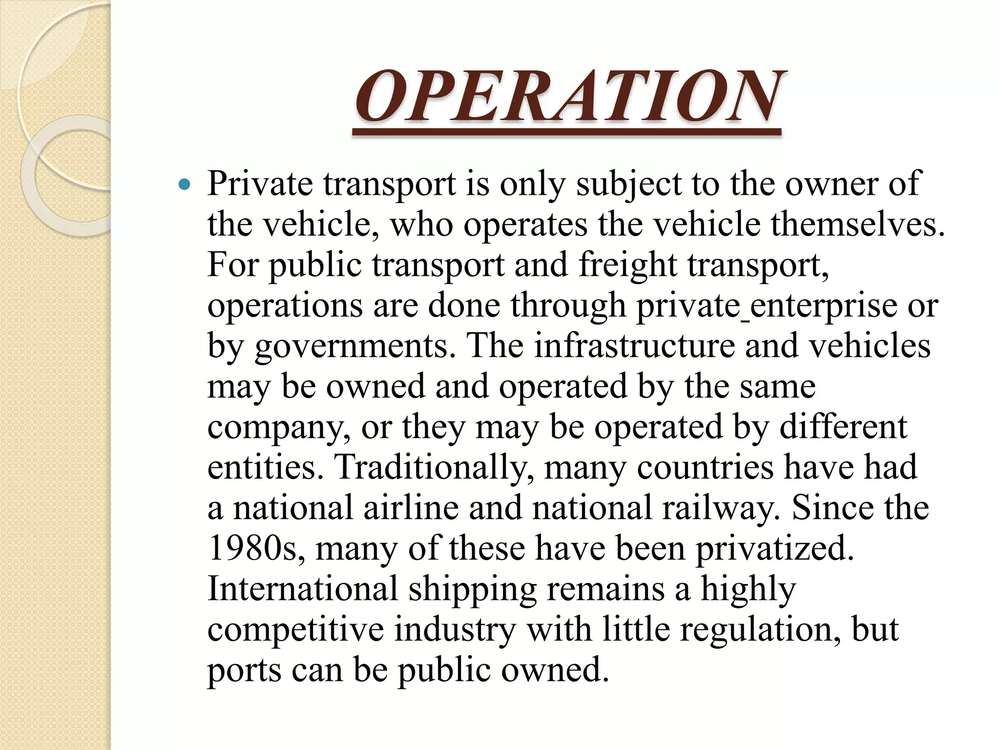 Transport | PPTX