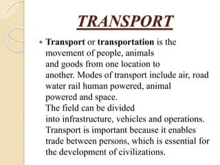 Transport | PPTX