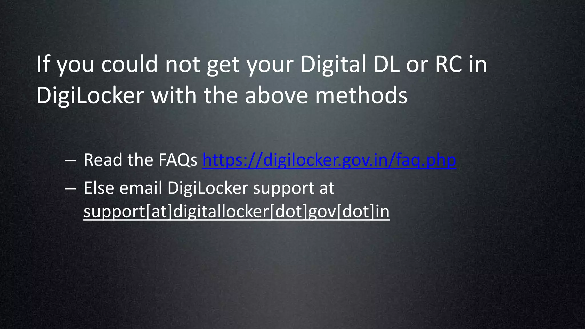 How Users Can Get their Digital Driving License & Vehicle Registration from DigiLocker | PDF