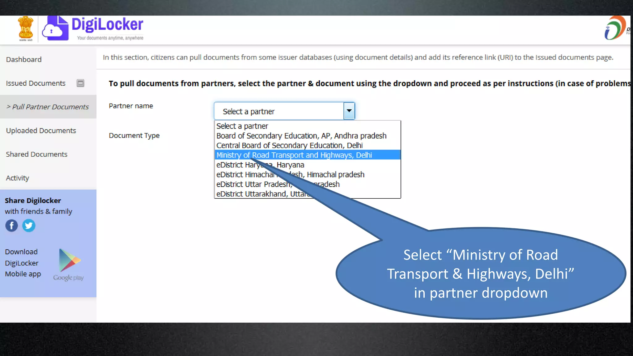 How Users Can Get their Digital Driving License & Vehicle Registration from DigiLocker | PPT