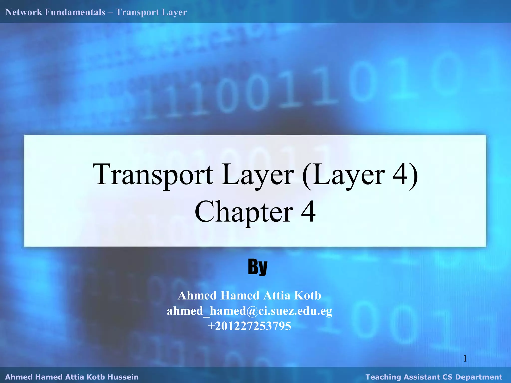 Transport Layer | PPT