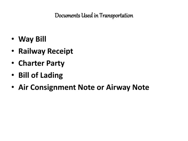 TRANSPORTATION | PPT