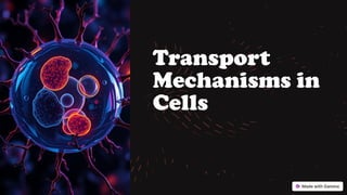 Transport Mechanism-Biology 1-Grade 12-Quarter 1 | PPTX
