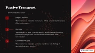 Transport Mechanism-Biology 1-Grade 12-Quarter 1 | PPTX