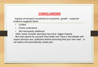 Transport and Economic Growth | PPTX