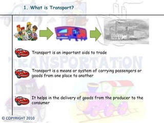 Transport introduction | PPTX | Business | Business and Finance