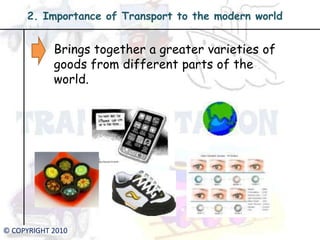 Transport introduction | PPTX | Business | Business and Finance