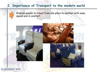 Transport introduction | PPTX | Business | Business and Finance