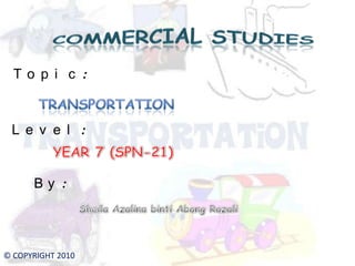 Transport introduction | PPT