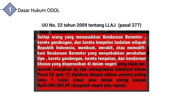 Permasalahan Over Dimension Overload (ODOL) dan Penanganannya | PDF